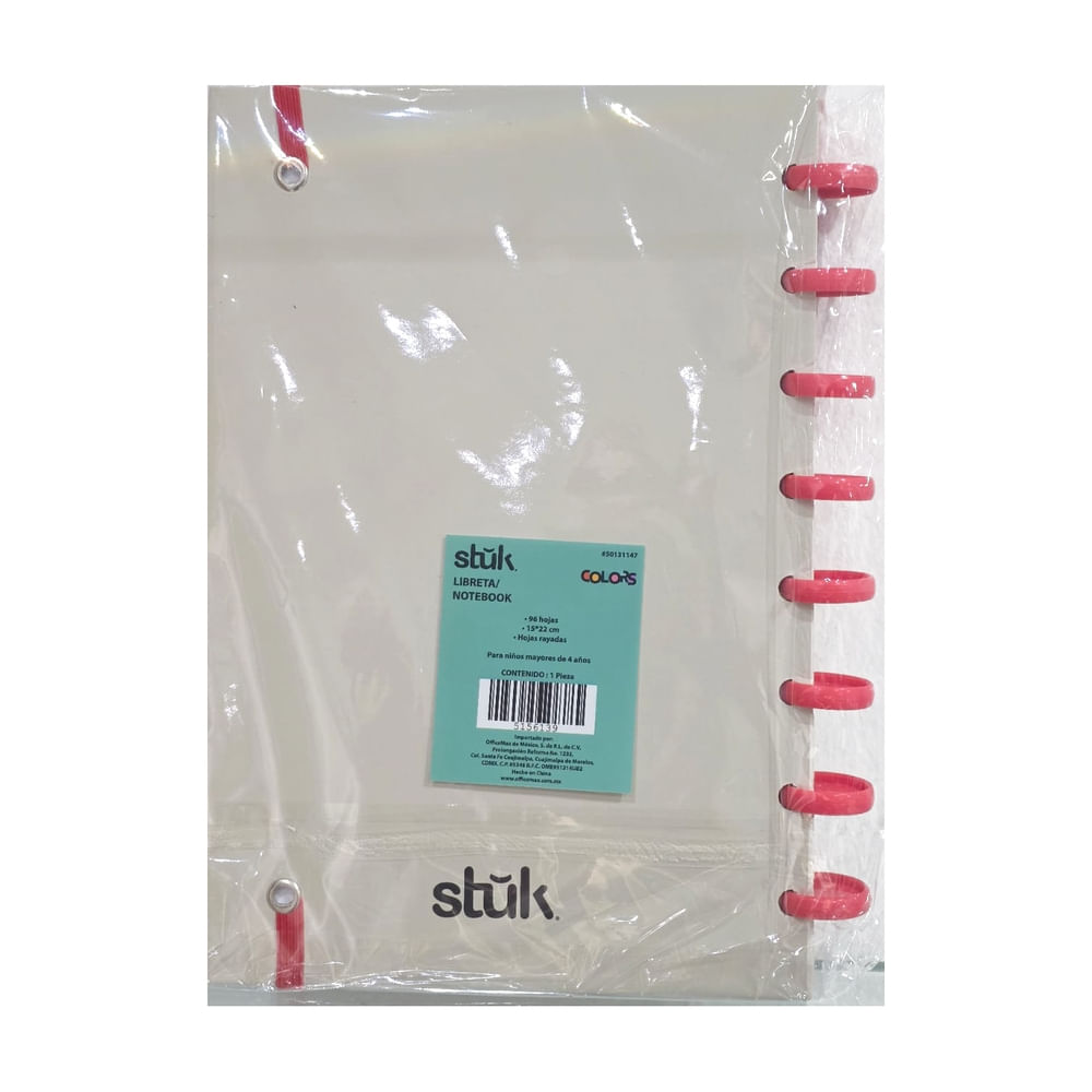 Libreta Raya Stuk Colors Elástico 96 hojas | Back To School | OfficeMax ...
