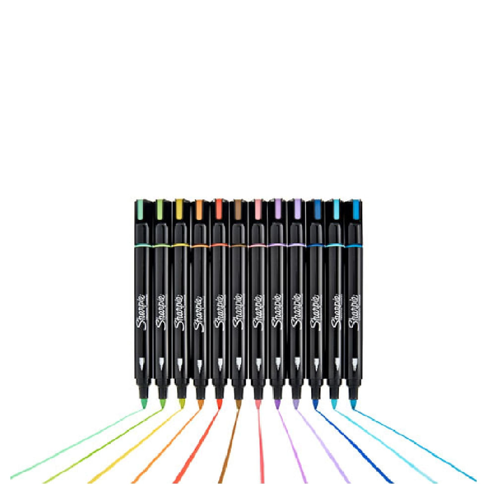 Marcadores Sharpie Acrílico Punta Bala Earth Tones 12 piezas | Plumones ...