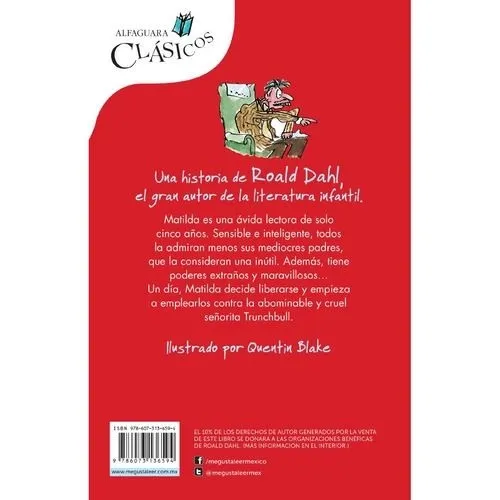 Matilda Colección Alfaguara Clásicos | Infantil | Pasta Blanda - Office Max