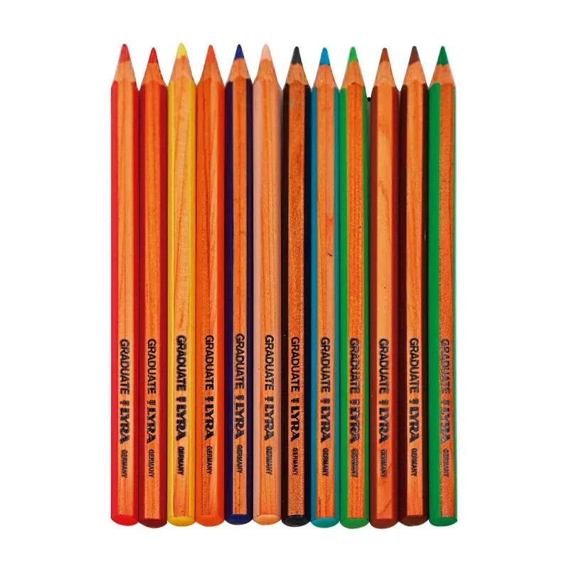 Lata de lápices de colores Lyra Graduate | 12 piezas - Office Max
