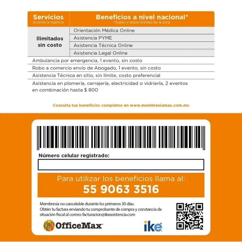 Membresía Business | Membresías | Officemax México - Office Max