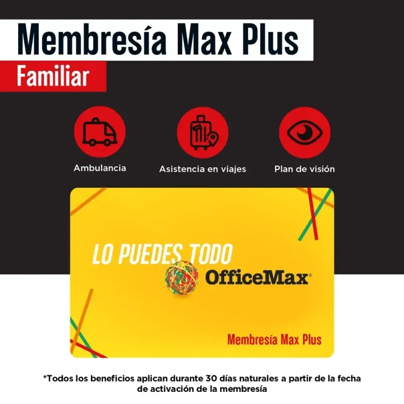 Membresía Plus Familiar | Membresías | Officemax México - Office Max
